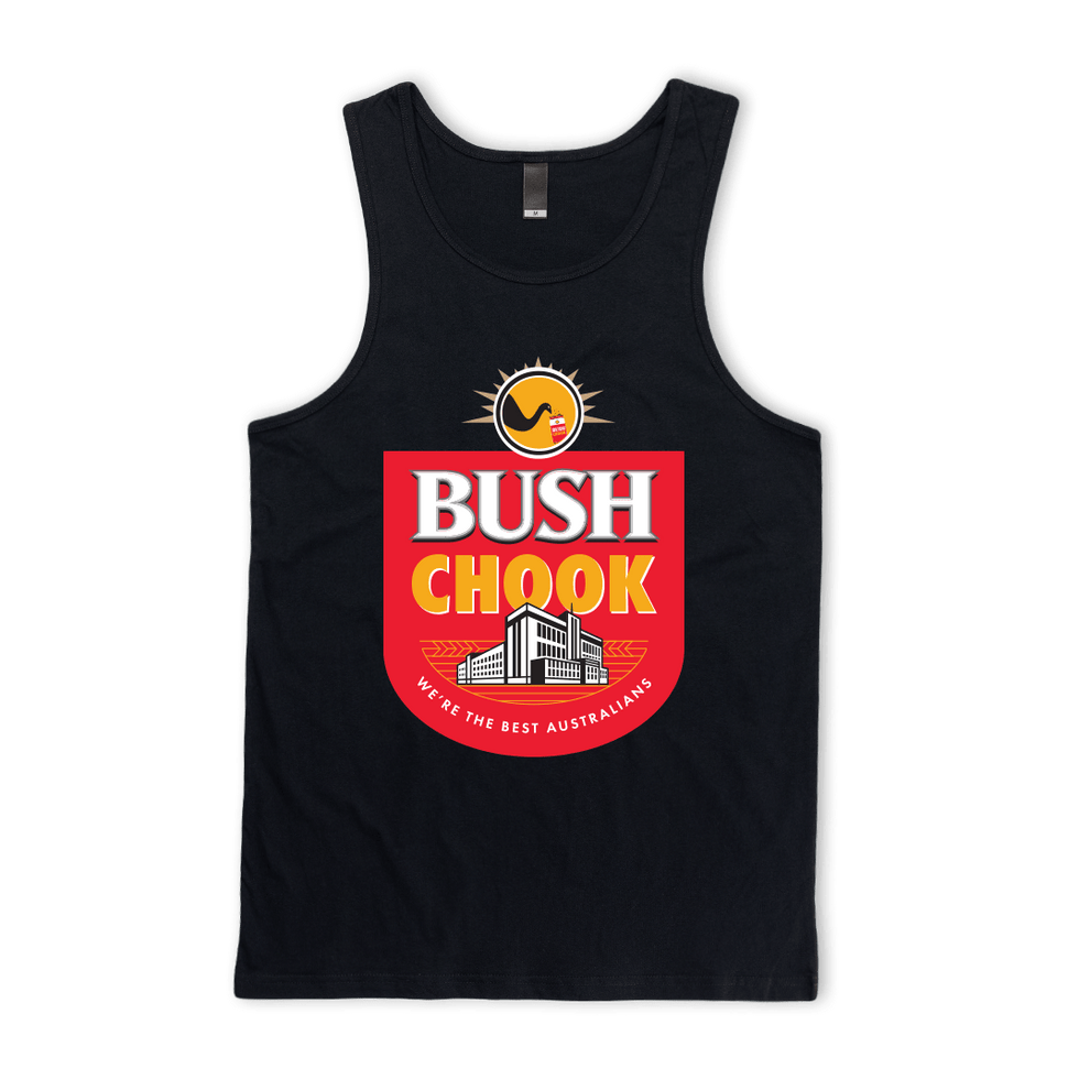 Bush Chook Singlet Black – Frothies