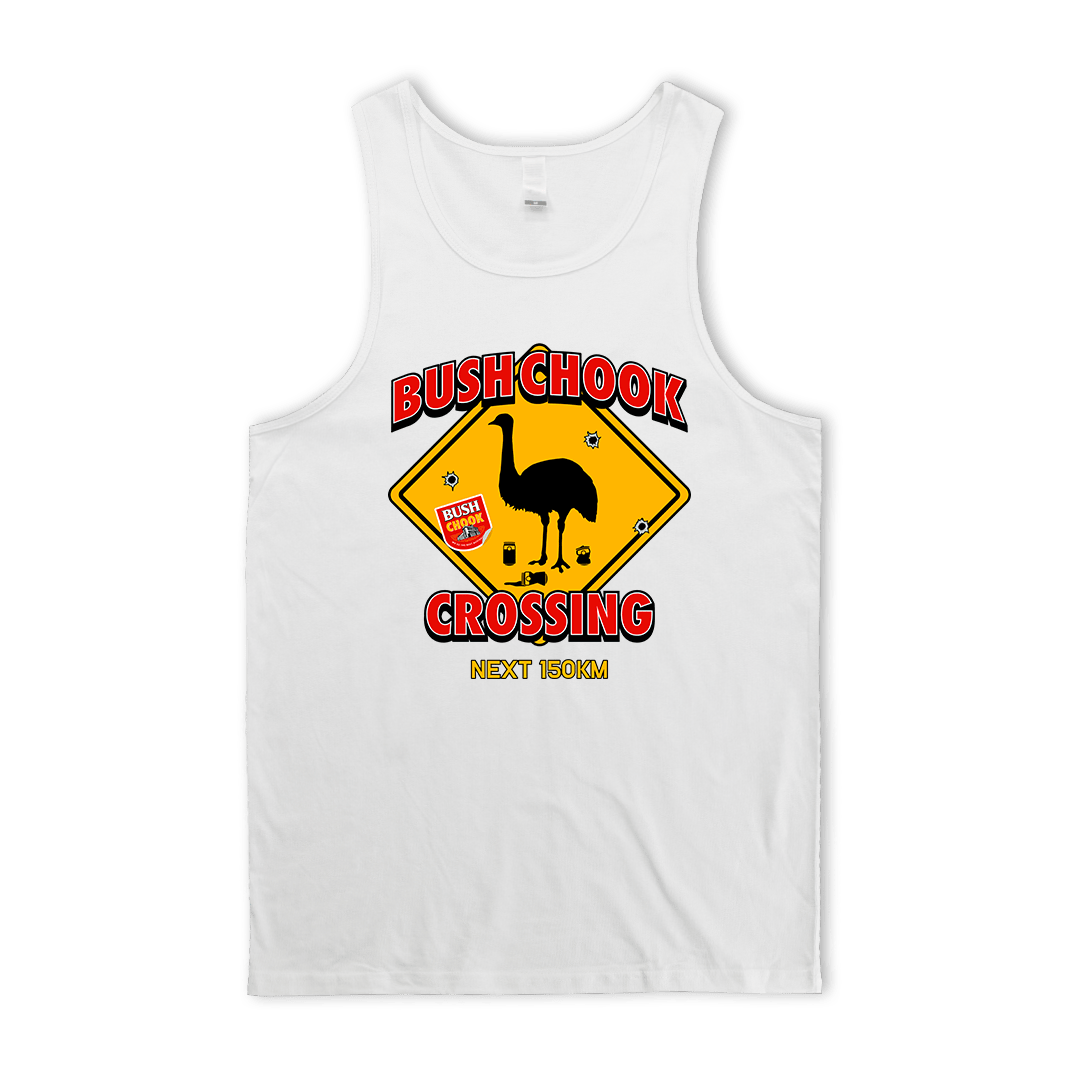 Chook Crossing Singlet White – Frothies
